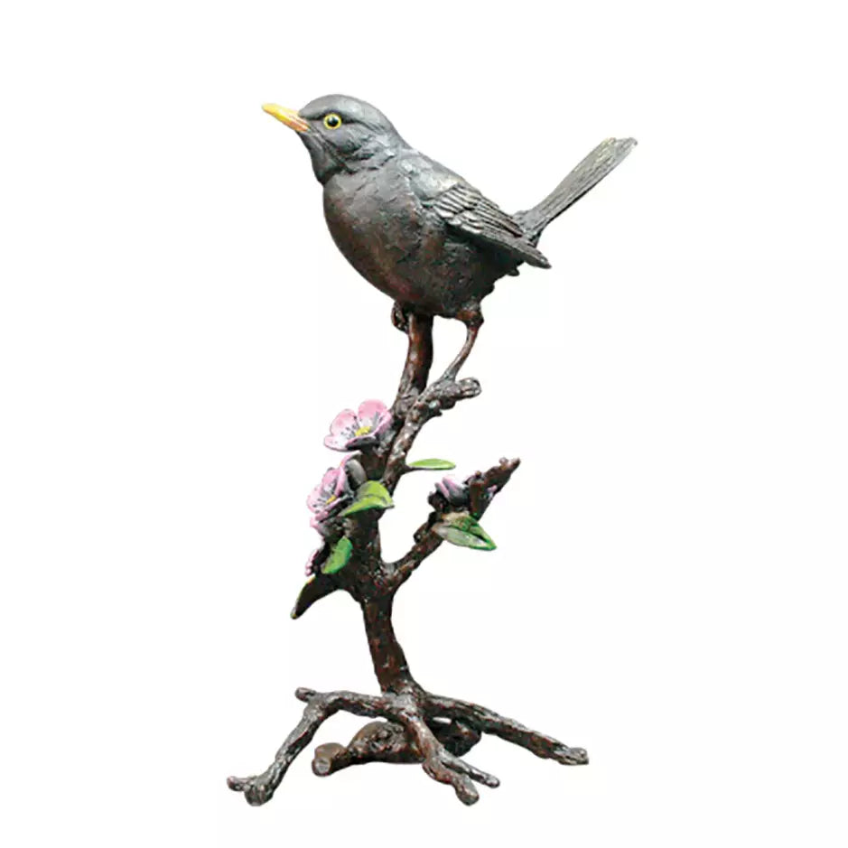 Richard Cooper Studio Bronze Limited Edition Blackbird With Blossom ...